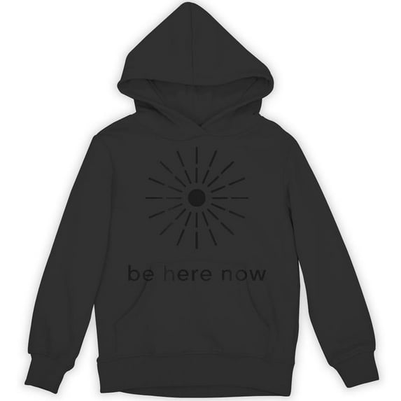 Be Here Now Mindfulness Quote Minimal Zen Sunburst Funny Positive ...