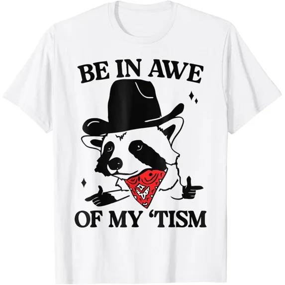 Be In Awe Of My 'Tism Retro T-Shirt S-5XL Birthday Gifts; For Men ...