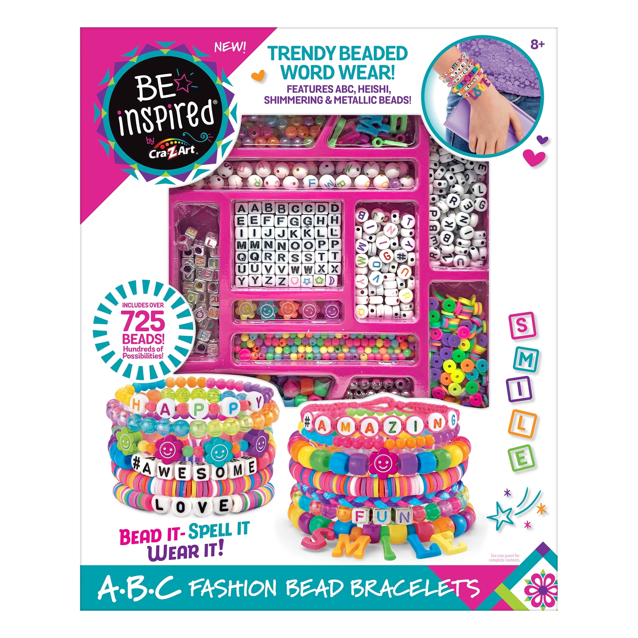 Be Inspired Cra-Z-Art ABC Fashion Bead Bracelet Maker for Tweens ...