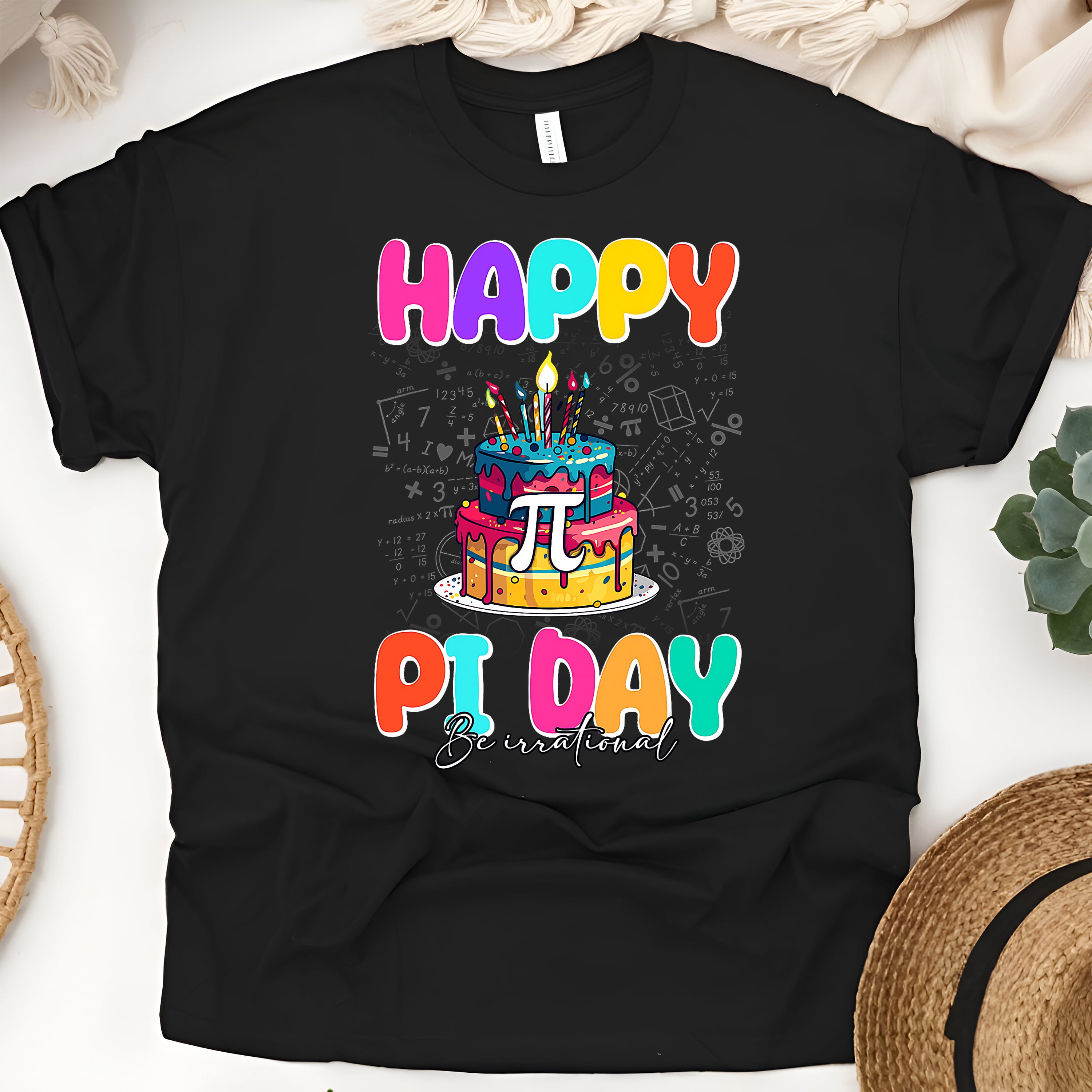 Be Irrational Shirt – Pi Symbol Birthday Cake Design for STEM Lovers ...
