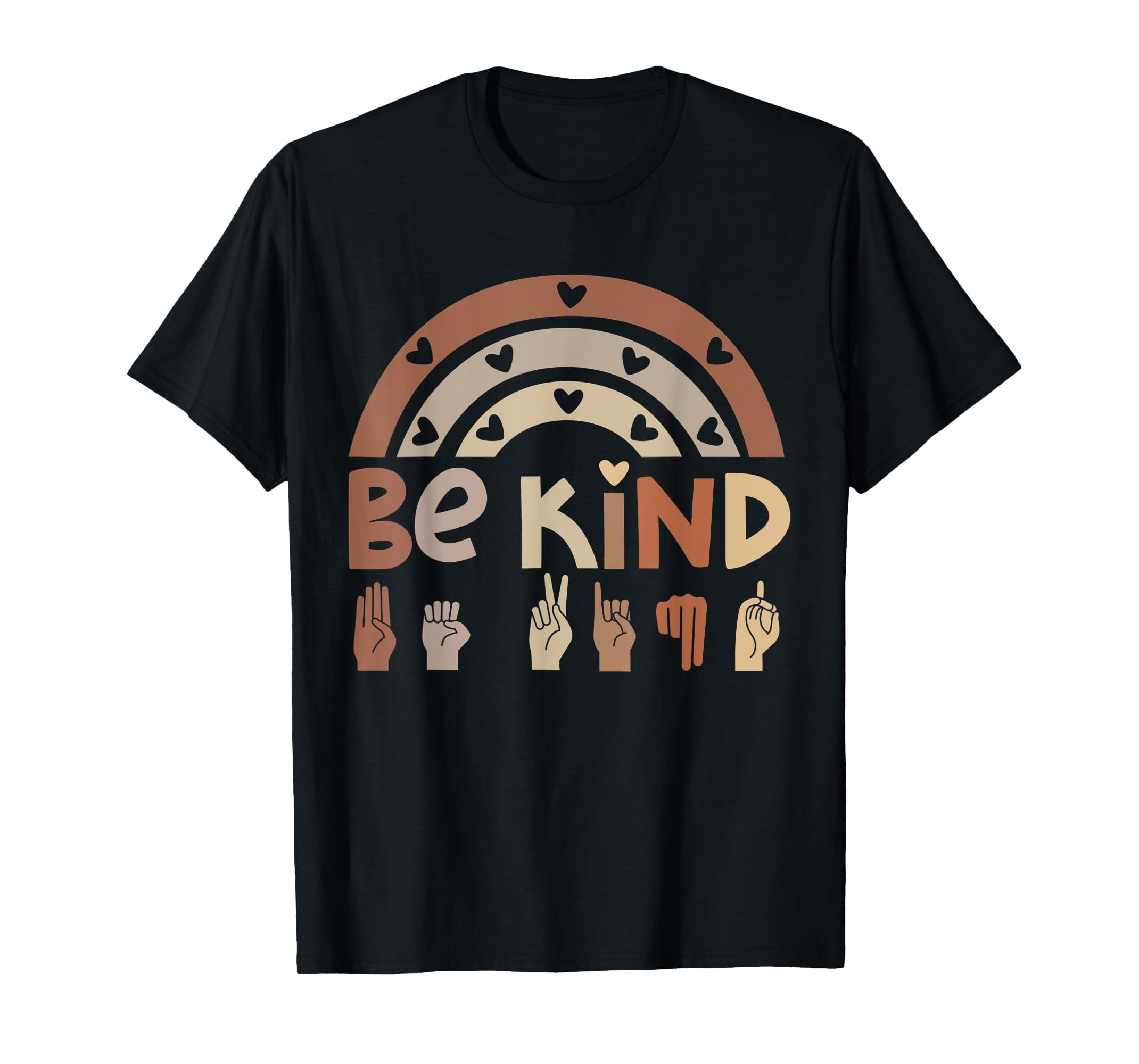 Be Kind ASL American Sign Language cute Kindness T-Shirt - Walmart.com