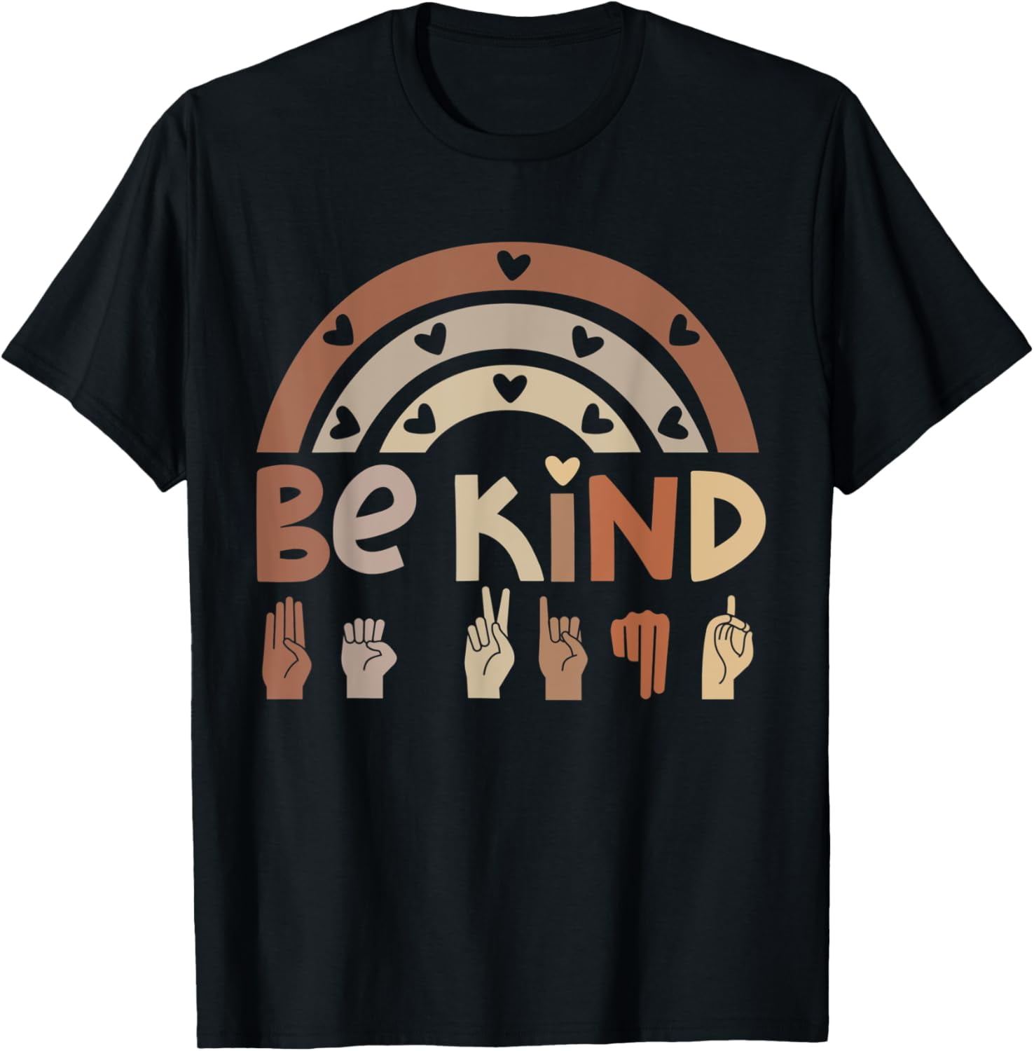 Be Kind ASL American Sign Language cute Kindness Funny Creative Graphic ...