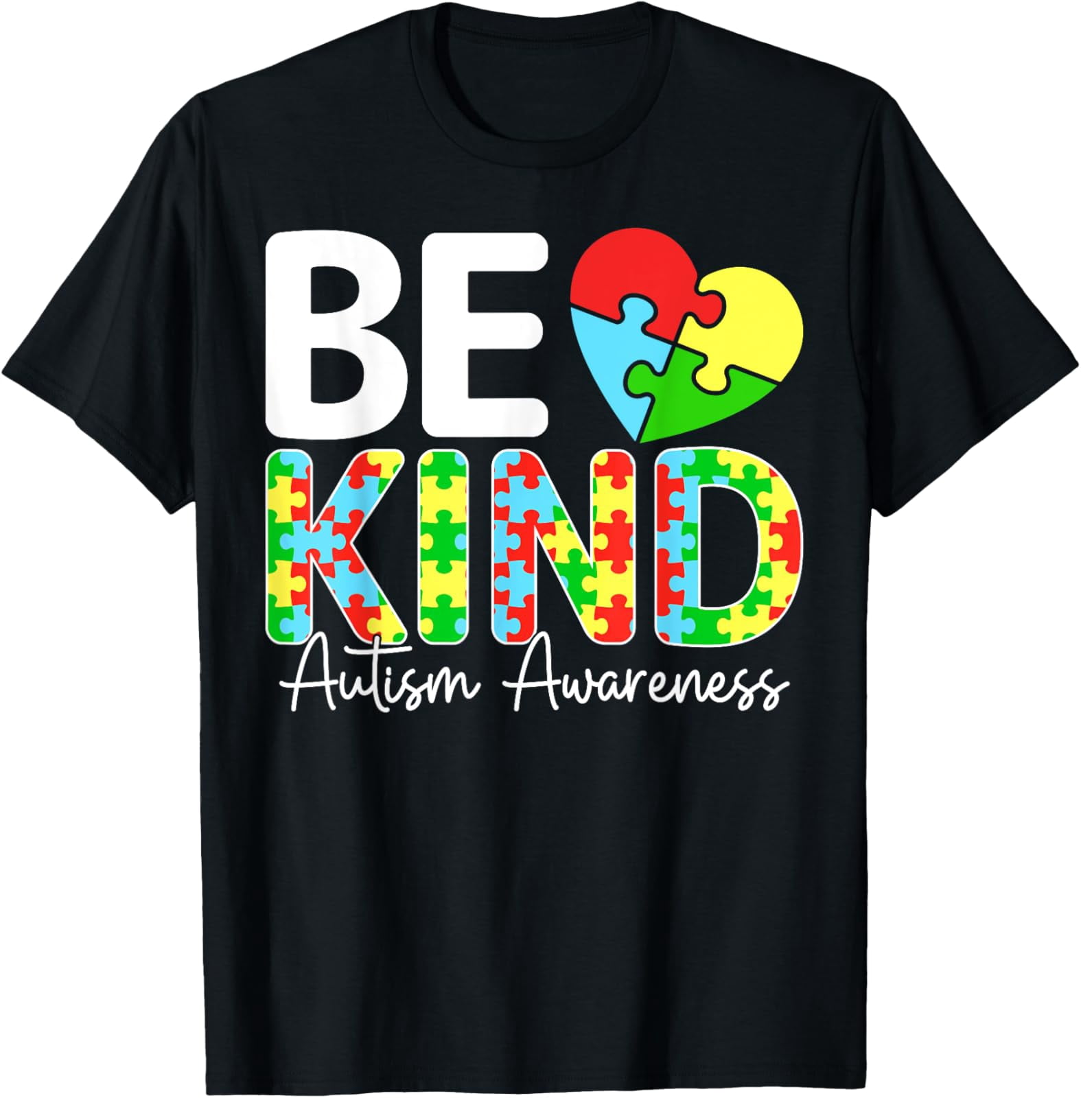 Be Kind Autism Awareness Men Boys Women Family T-Shirt - Walmart.com