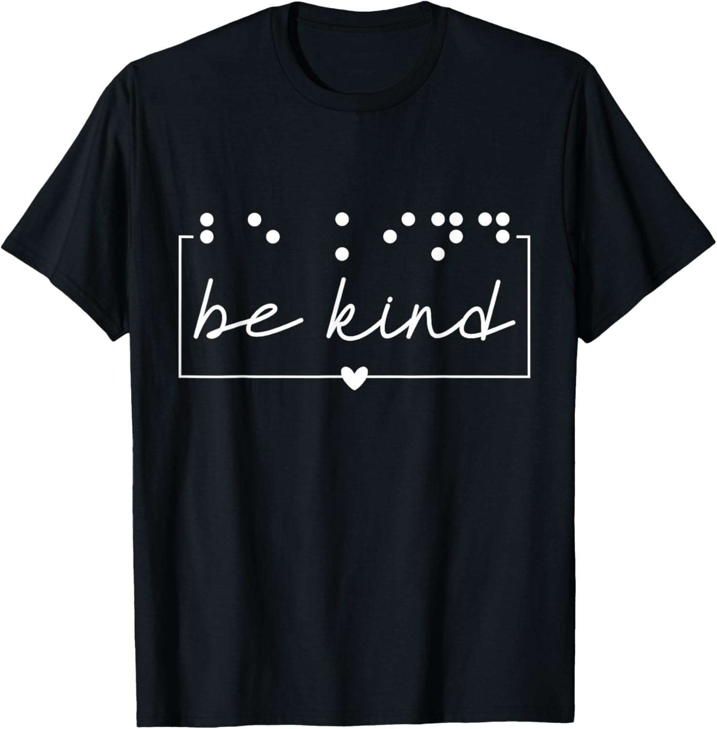 Be Kind Blind Awareness Braille Visual Impaired T-ShirtMen's and women ...