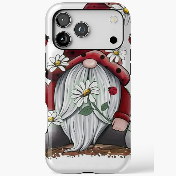 Be Kind Daisy Gnome Ladybug Art iPhone Case 17 11 12 13 14 15 16 Pro ...