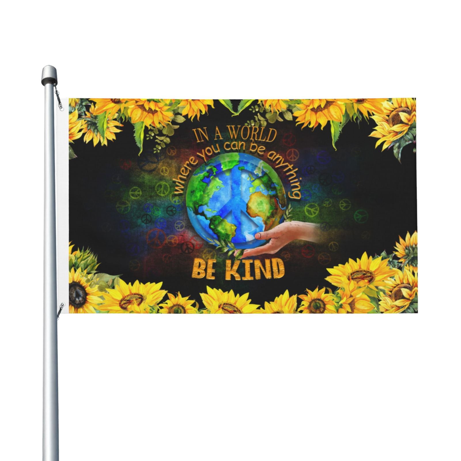 Be Kind Flag 3x5 Ft In A World Where You Can Be Anything Peace Flag ...