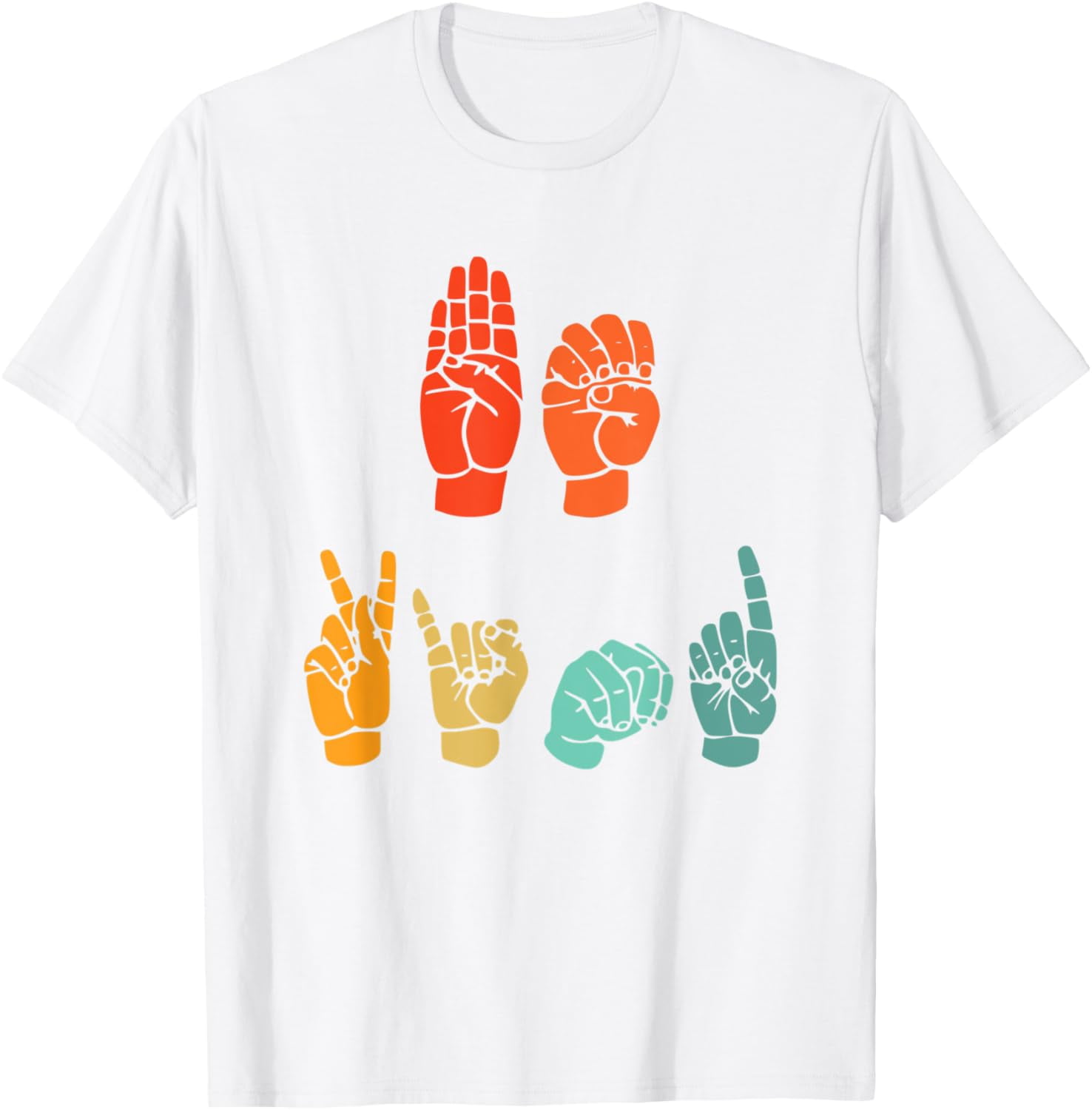 Be Kind Hand Signal SIgn Language Unity Day Anti Bullying T-Shirt ...