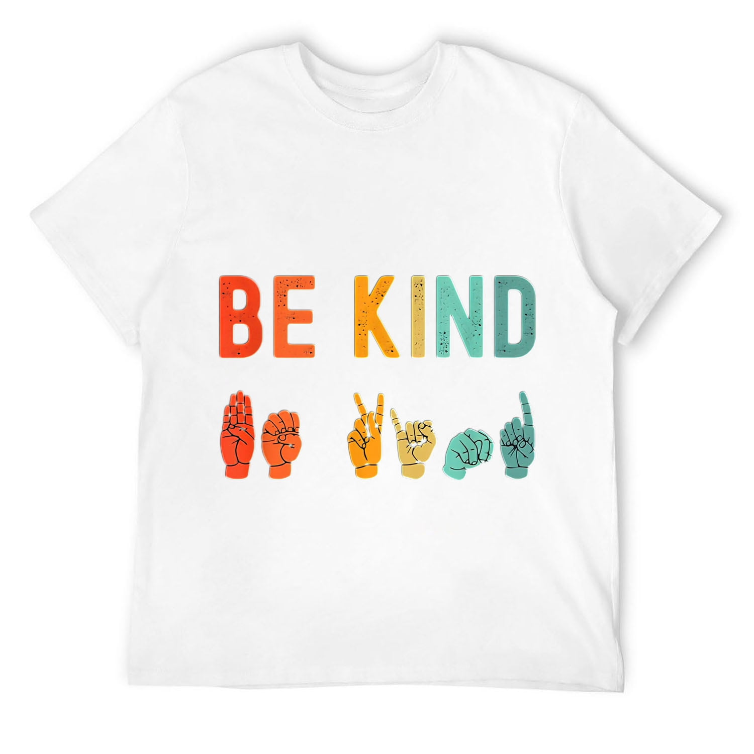 Be Kind Hand Signal Sign Language Unity Day Anti Bullying T-Shirt ...