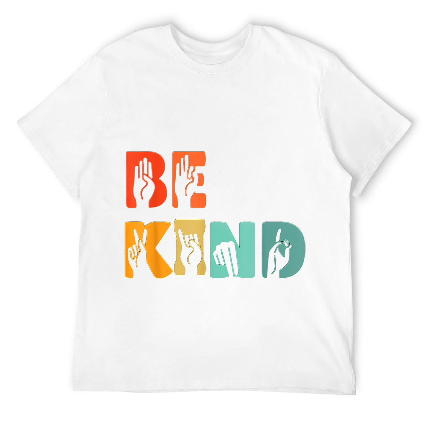 Be Kind Hand Signal Sign Language Unity Day Anti Bullying T-Shirt ...