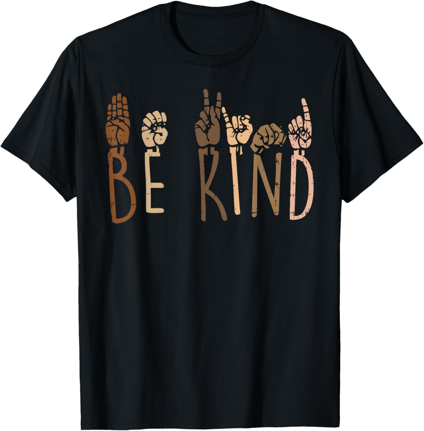 Be Kind Hand Signs ASL Black Lives Matter BLM Melanin Pride T-Shirt ...
