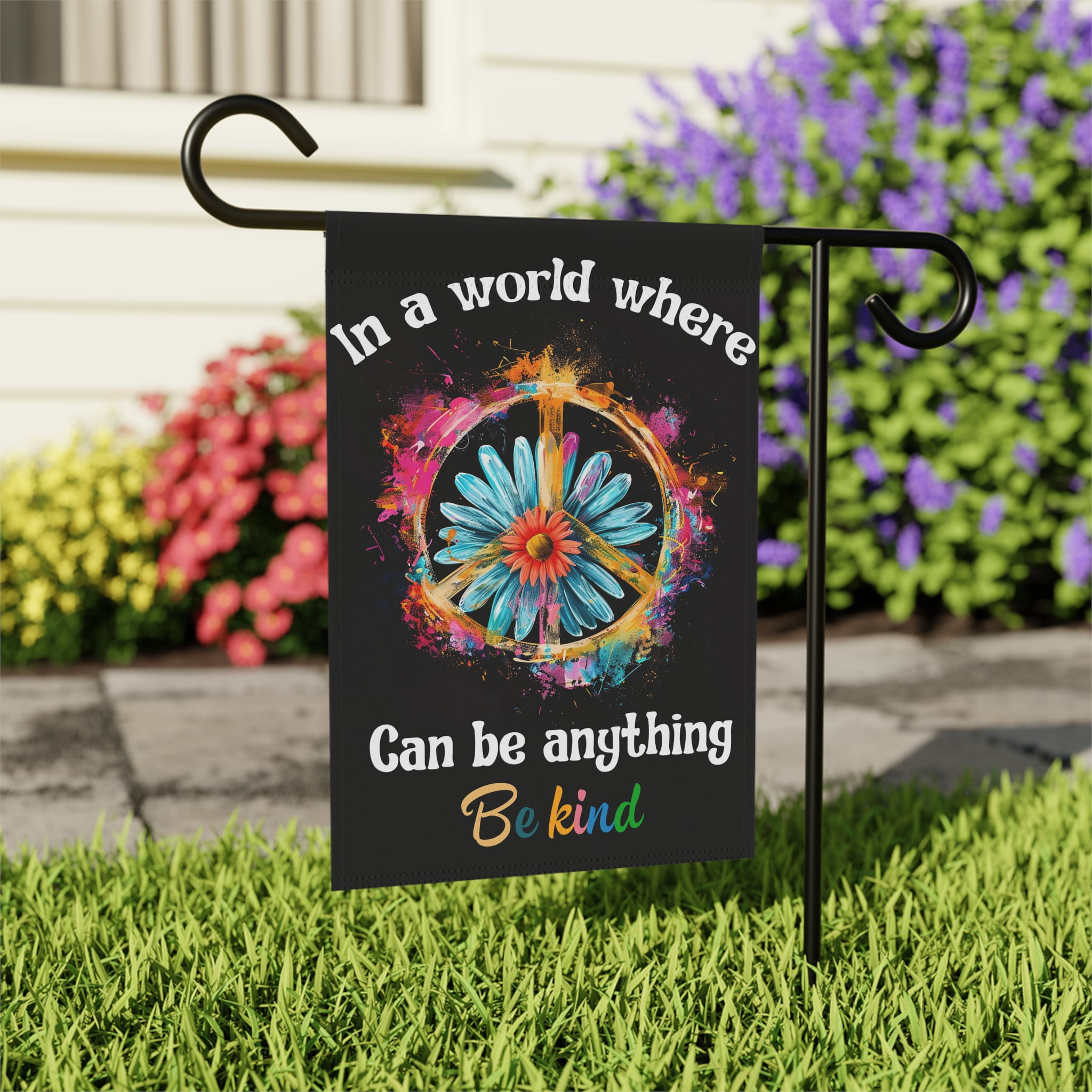 Be Kind Hippie Peace Flag, Peace Sign Flag, Hippie Soul Flag ID-0613 ...