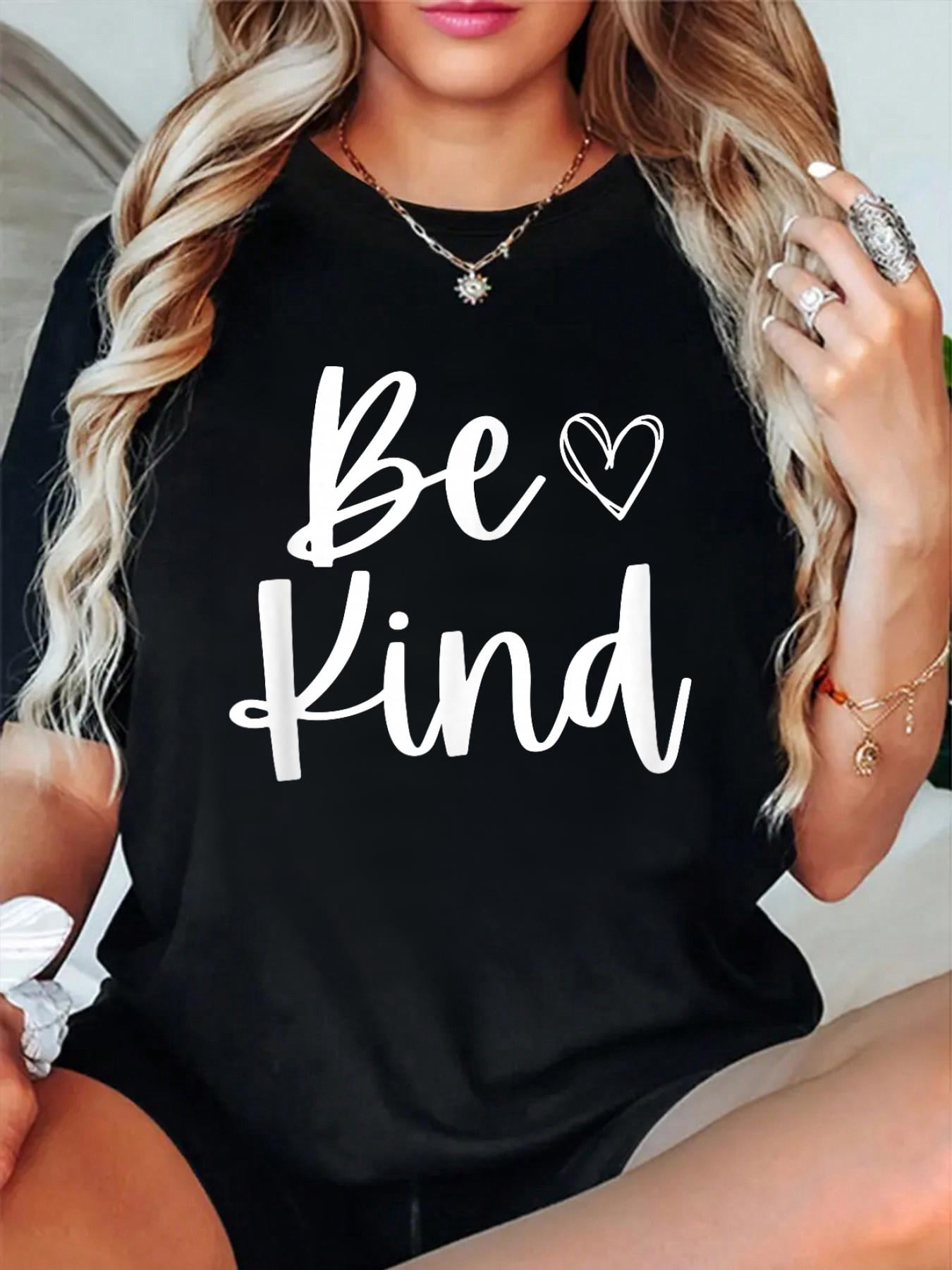 Be Kind Inspirational Cute Funny Be Kind T-Shirt Graphic Tee summer ...