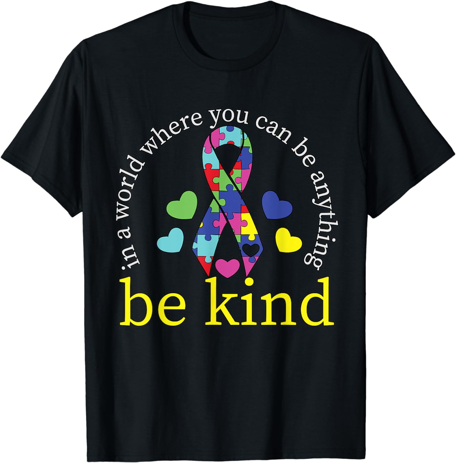 Be Kind Kindness Puzzle Love Autistic Kids Autism Awareness T-Shirt ...