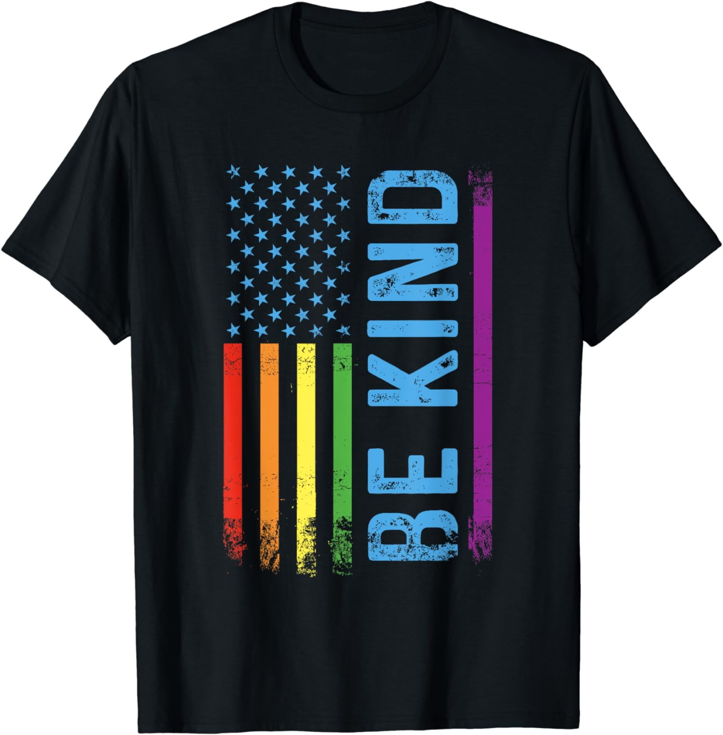 Be Kind LGBT LGBTQ Gay Pride Rainbow American Flag Proud USA Summer ...
