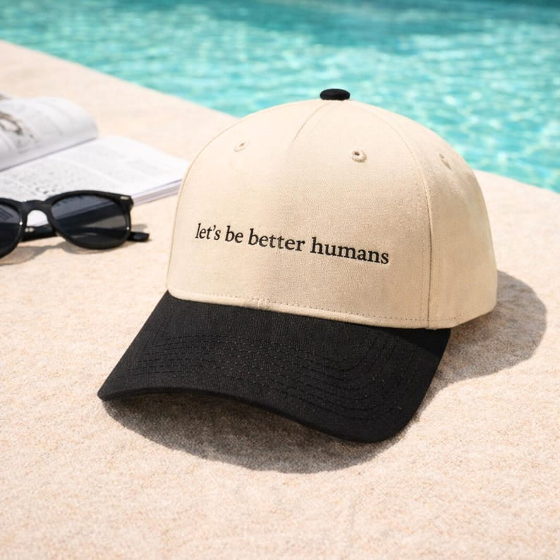 Be Kind Motivational Embroidered Baseball Cap, Mental Wellness Kindness ...