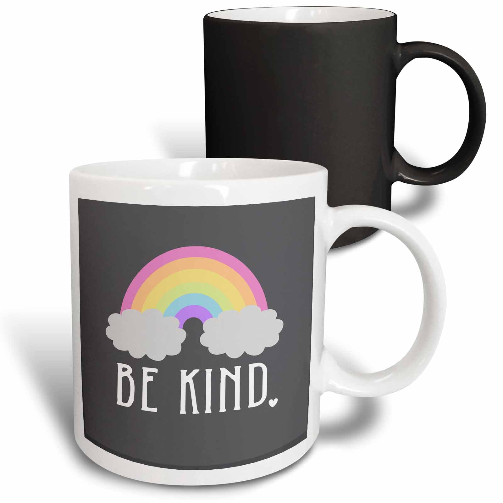 3drose, Be Kind Pastel Rainbow Motivational Quotes, 11oz Magic ...