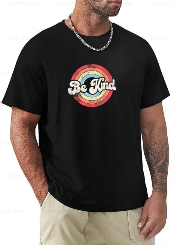 Be Kind Positive Inspirational Motivational Vibe T-Shirt, for men ...