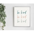 Be Kind Poster Inspirational Wall Art Hand Lettered Design, Poster Home ...