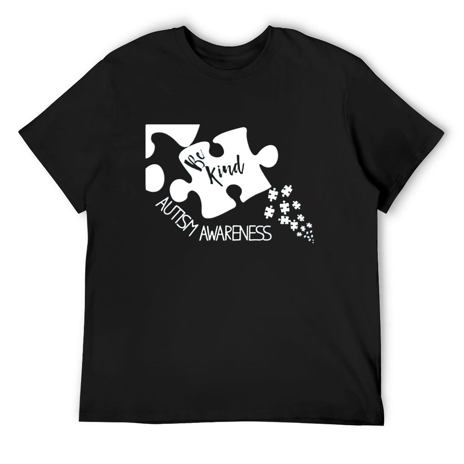 Be Kind Puzzle Autism Awareness Men'S T-Shirt, 3Xl, Royal Black Large ...