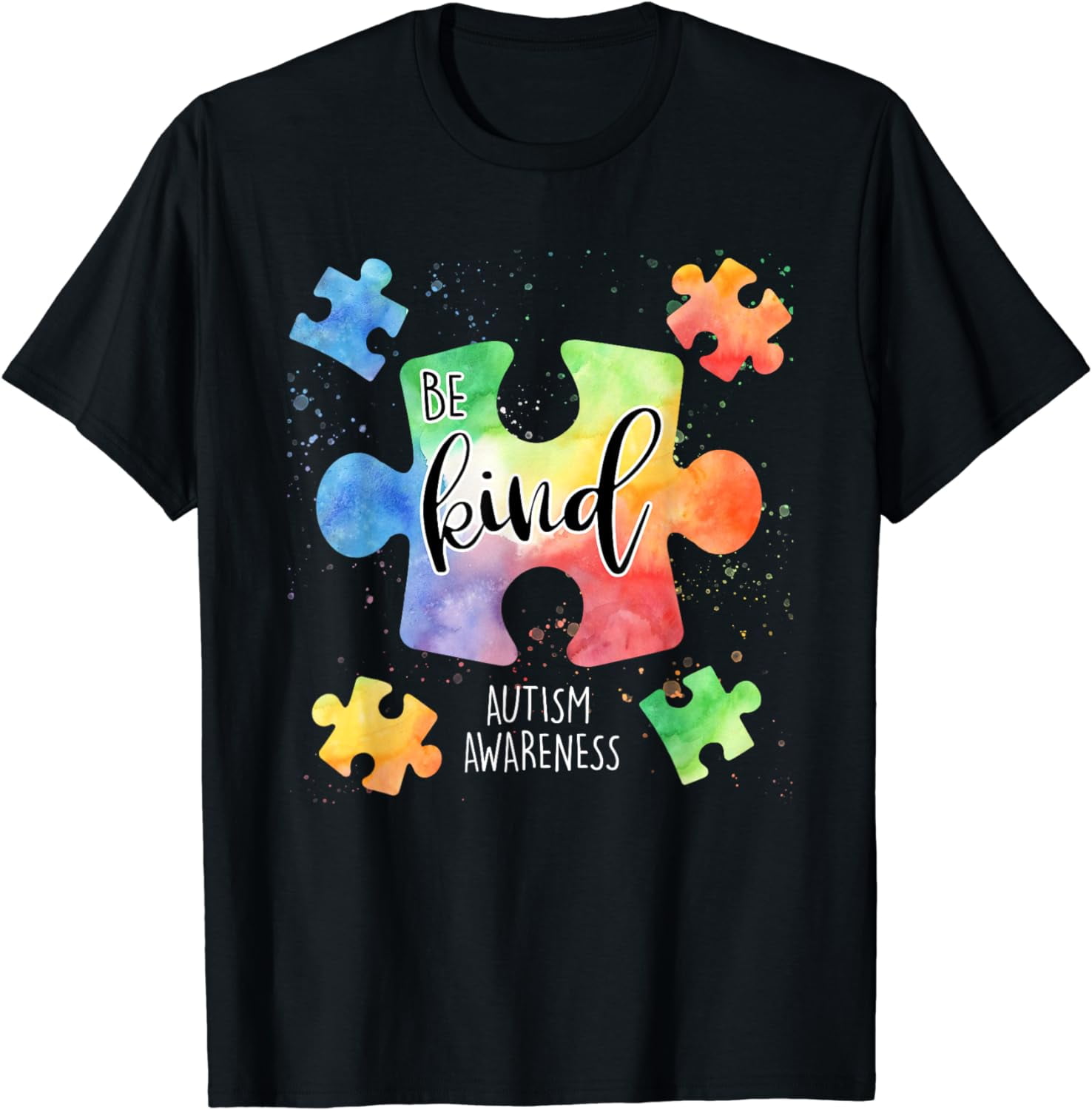 Be Kind Puzzle Pieces Cute Autism Awareness T-Shirt - Walmart.com