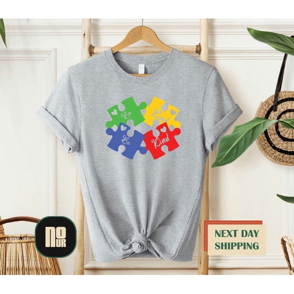 Be Kind Puzzle Shirt, Autism Shirt, Autism Awareness, Puzzle Pieces ...