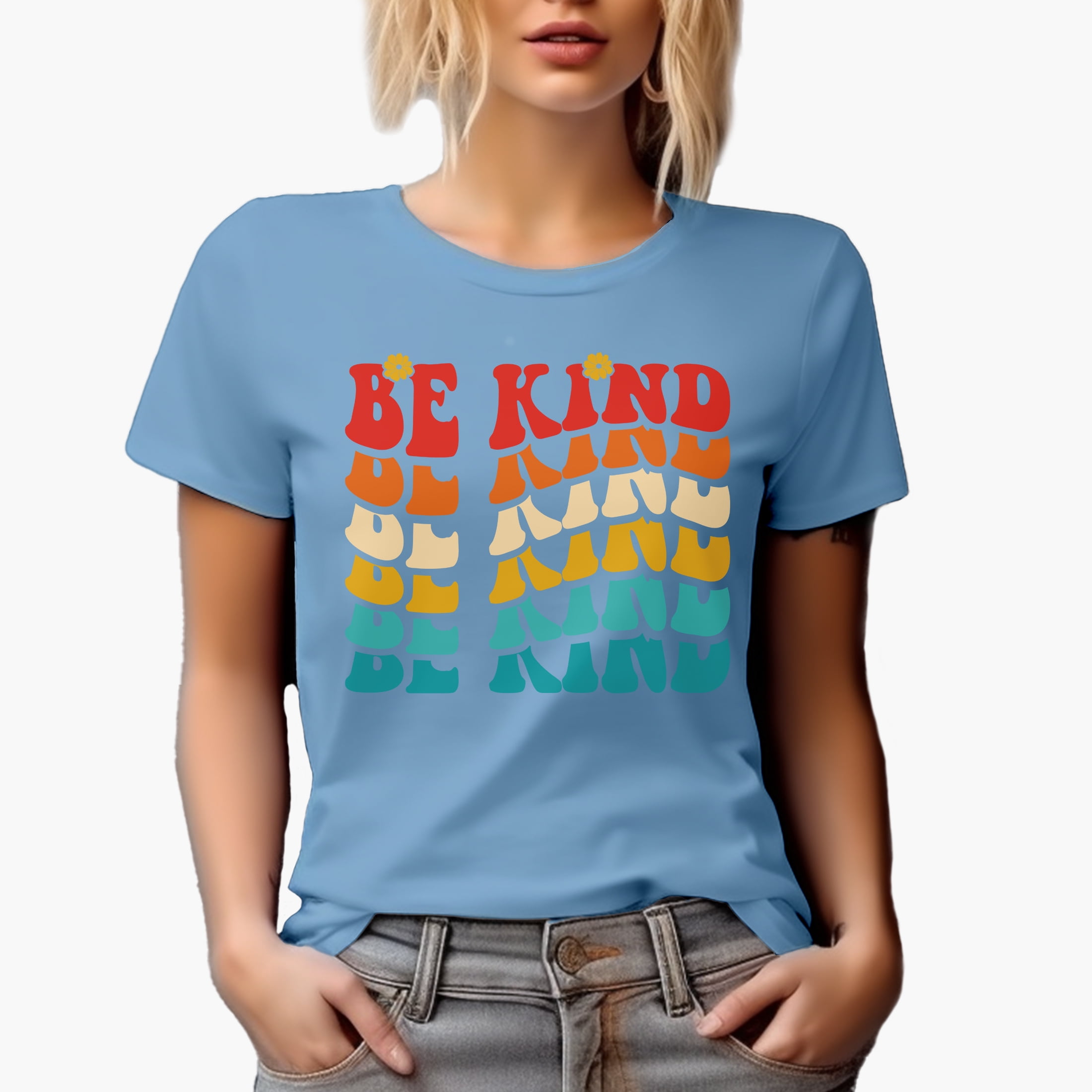 Be Kind, Quote About Kindness, Groovy Retro Wavy Text Merch Gift, Baby ...