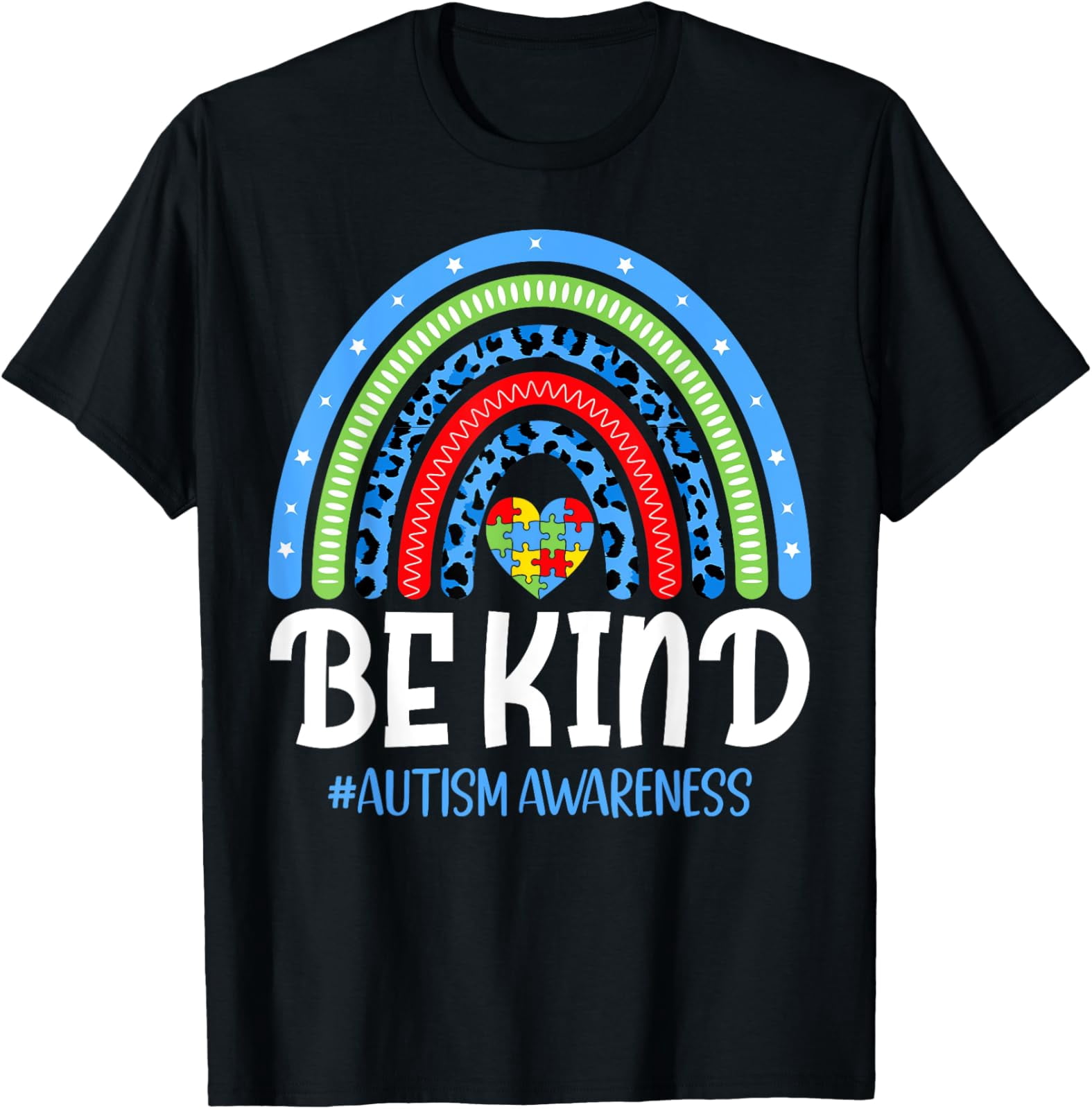 Be Kind Rainbow Autism Awareness Girls Boys T-Shirt - Walmart.com