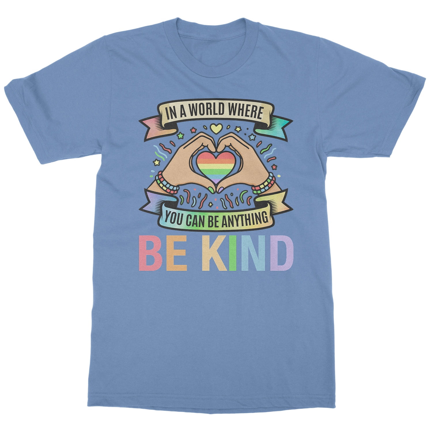 Be Kind Rainbow Heart - LGBTQ Gay Lesbian Pride Month Unisex T-Shirt ...