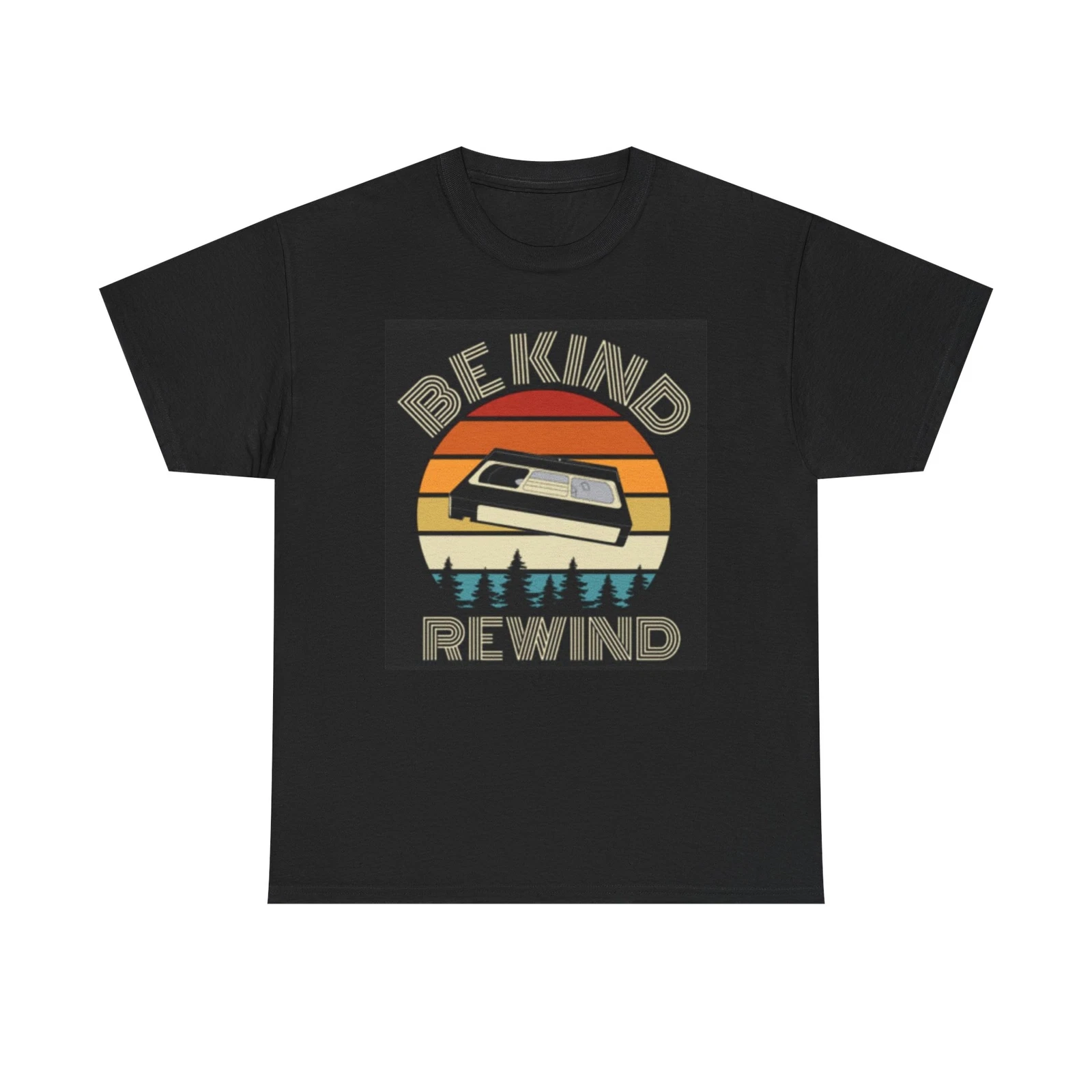 Be Kind Rewind Shirt Vintage VHS Cassette Retro 90s Gift Unisex Heavy ...
