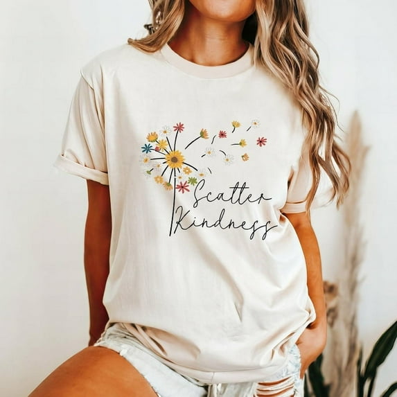 Be Kind Shirt, Scatter Kindness Shirt, Positive Quote Shirt ...