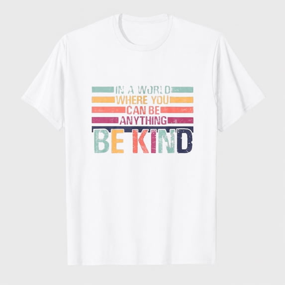 Be Kind Shirt Women Kindness Teacher Shirts Cute Funny Graphic Tees ...