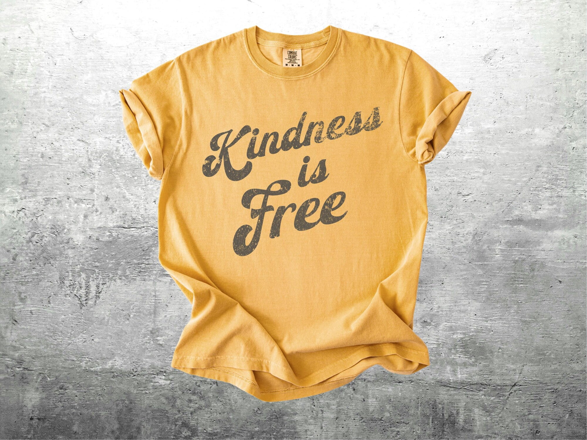 Be Kind Shirts Retro 70s Style Positivity Kindness Is Free Motivational ...
