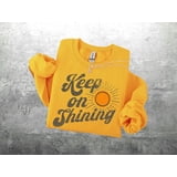Be Kind Shirts Retro 70s Style Positivity Motivational Keep On Shining ...