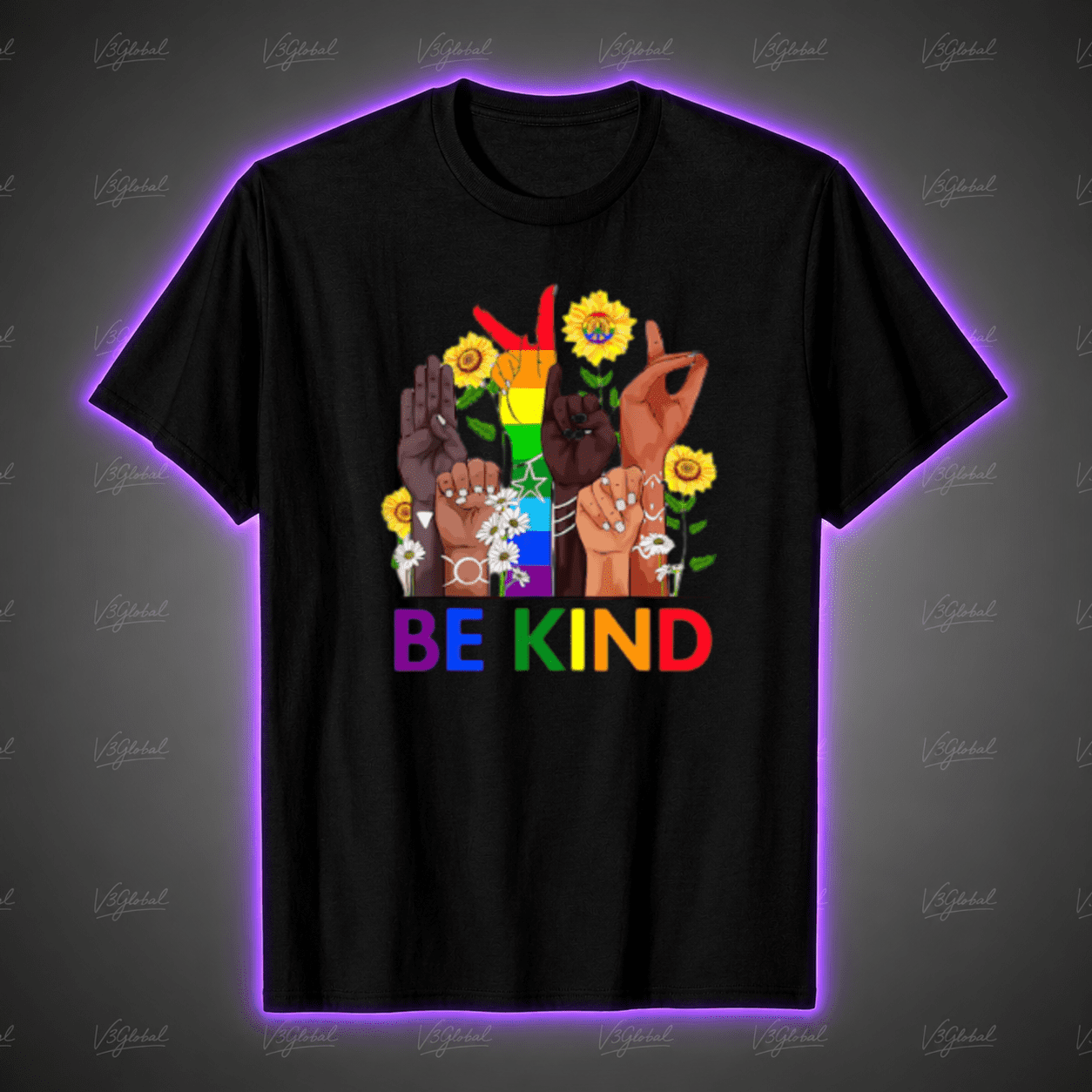 Be Kind Sign Language ASL Inspirational Unisex T-Shirt Size S-5XL ...
