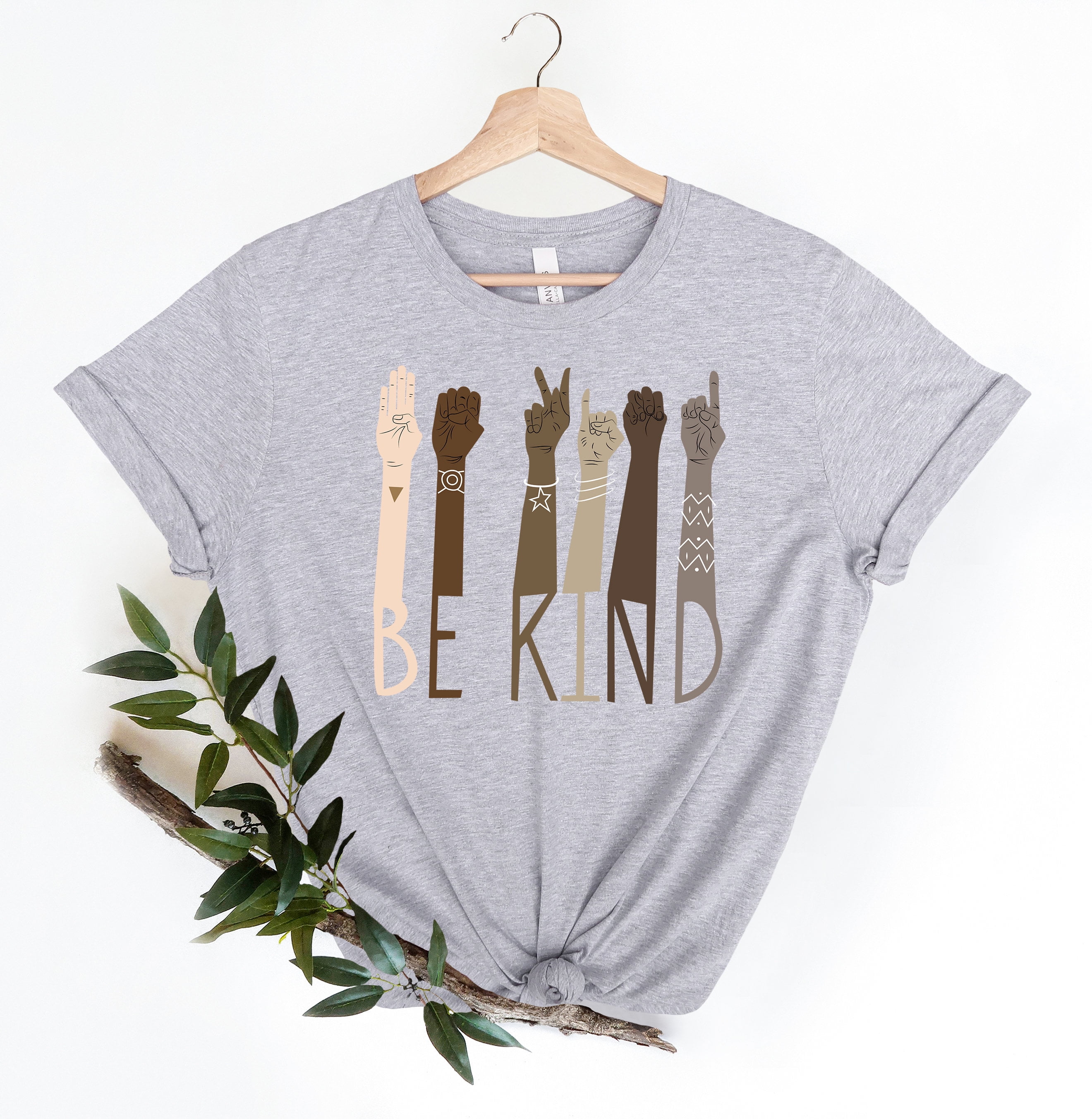 Be Kind Sign Language Shirt Kindness Shirt Be Kind Anti Racism Shirt Be ...
