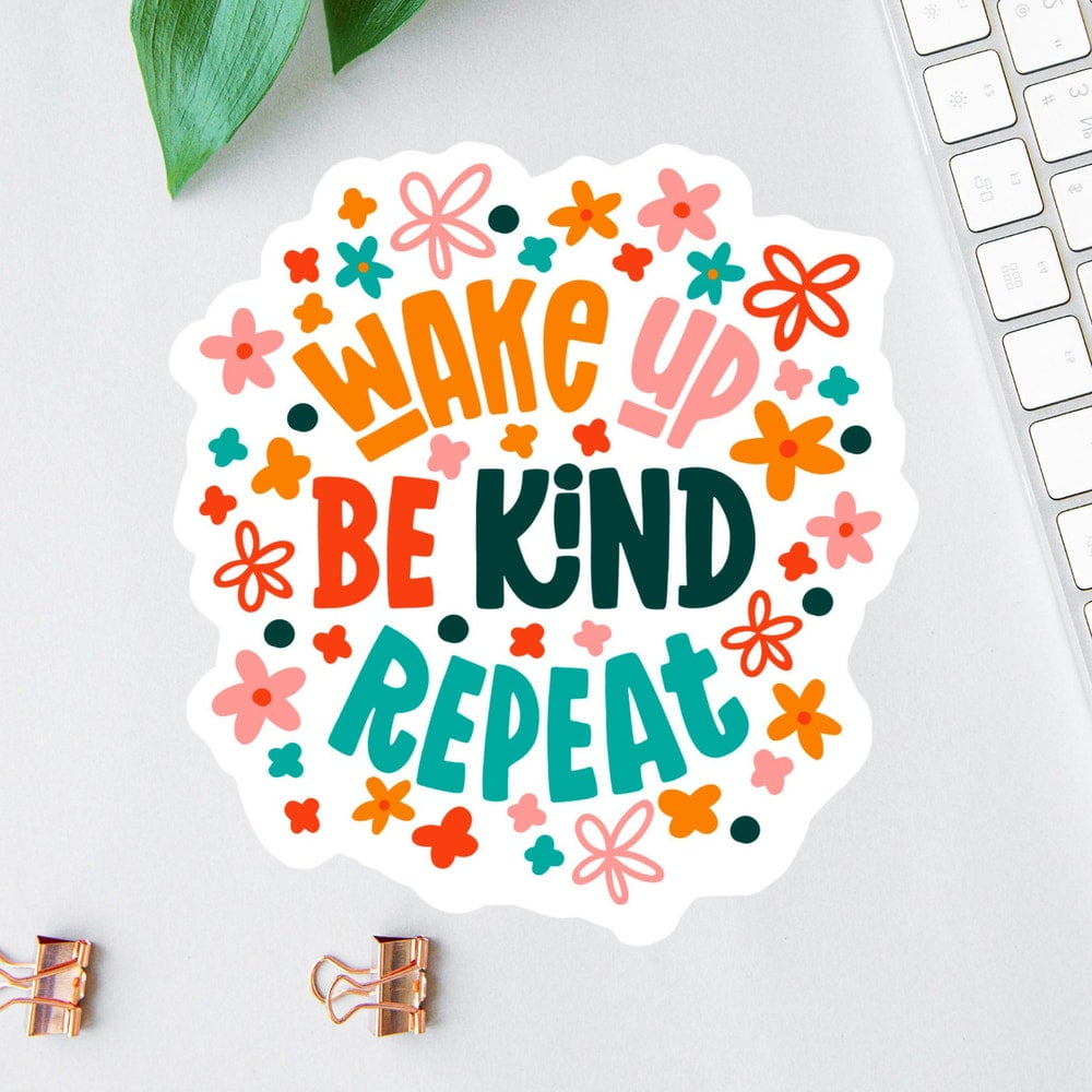 Be Kind Sticker, Boho Sunshine Sticker, Retro Sunset Sticker Phone ...