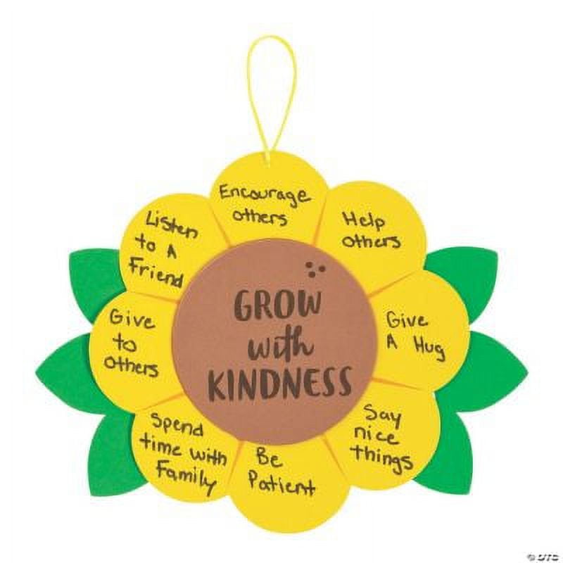 Fun Express Be Kind Sunflower Craft Kit, Makes 12, Kids DIY Spring ...