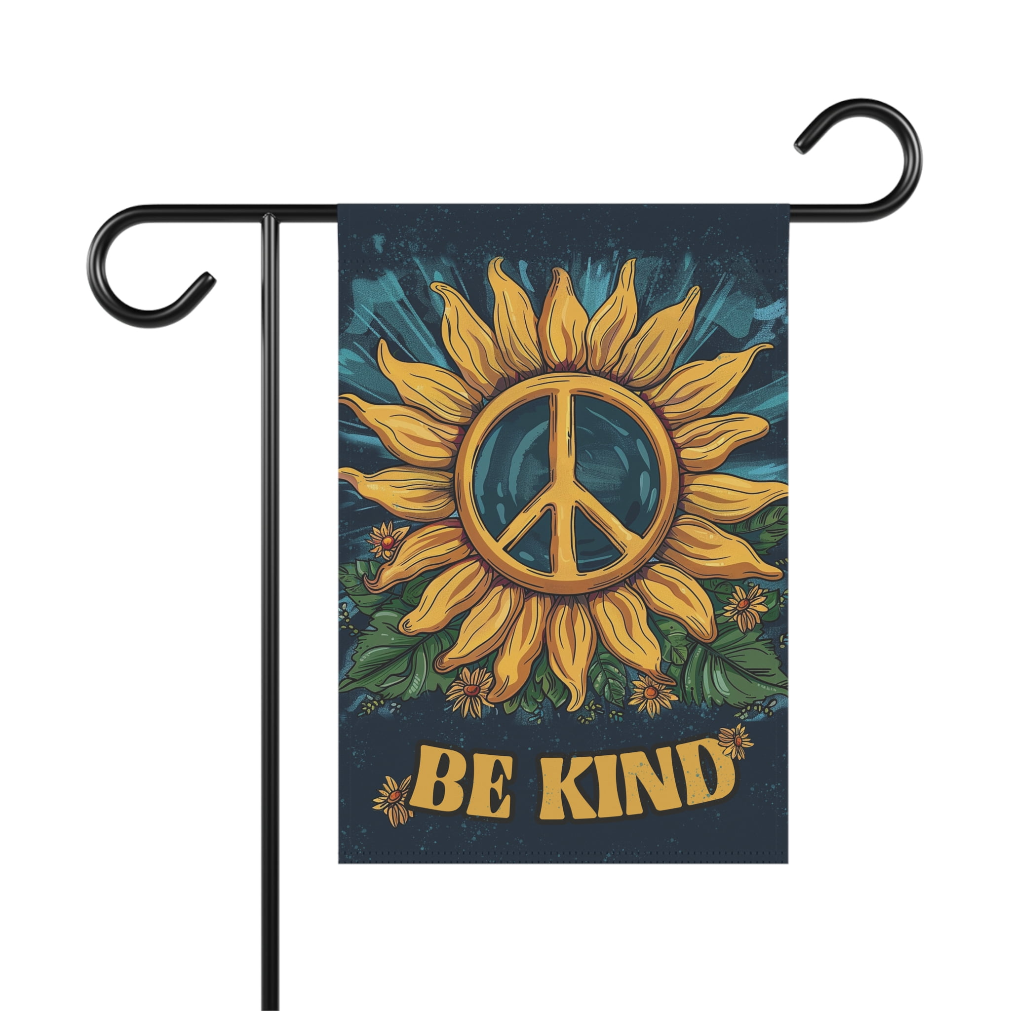 Be Kind Sunflower Hippie Flag, Hippie Flag, Unique Hippie Flag ID-0329 ...