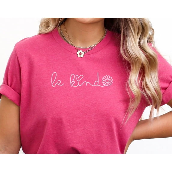 Be Kind TShirt Kindness Matters Tee Minimalist Inspirational Shirt ...