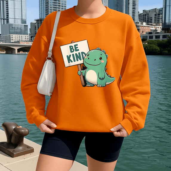 Be Kind Teacher -Bullying Dino Kindness School Art Sweatshirt, for Men ...