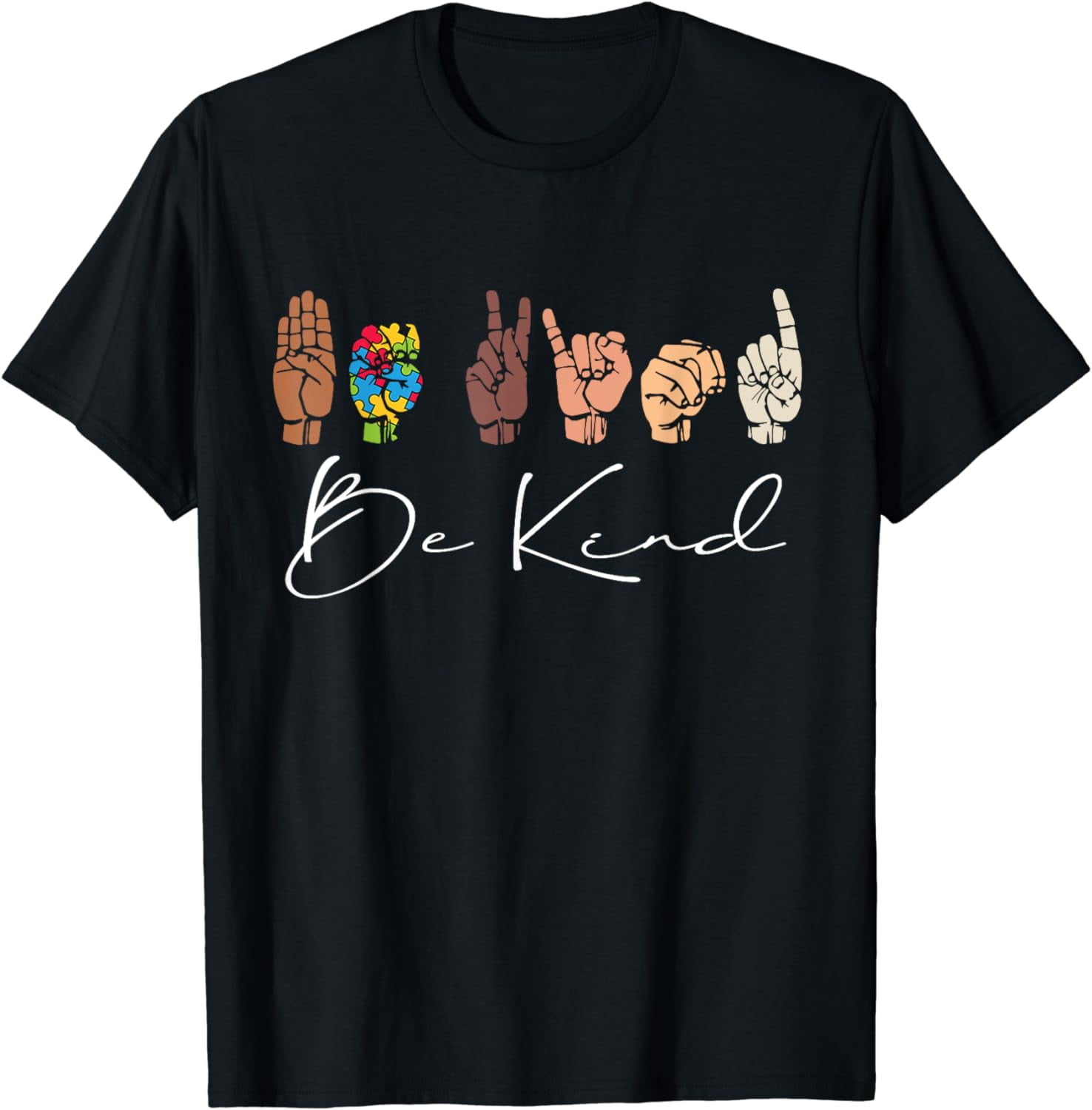 Be Kind, Teachers Interpreter ASL Sign Language Hand Talking T-Shirt ...