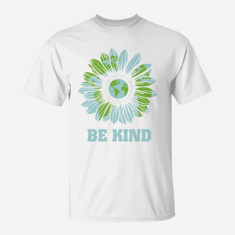 Be Kind The Earth Sunflower Hippie Style Gift TShirt - Walmart.com