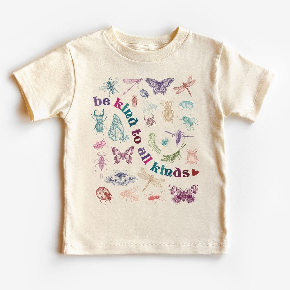 Be Kind To All Kinds Toddler Shirt Cute Retro Bugs Entomology Children ...