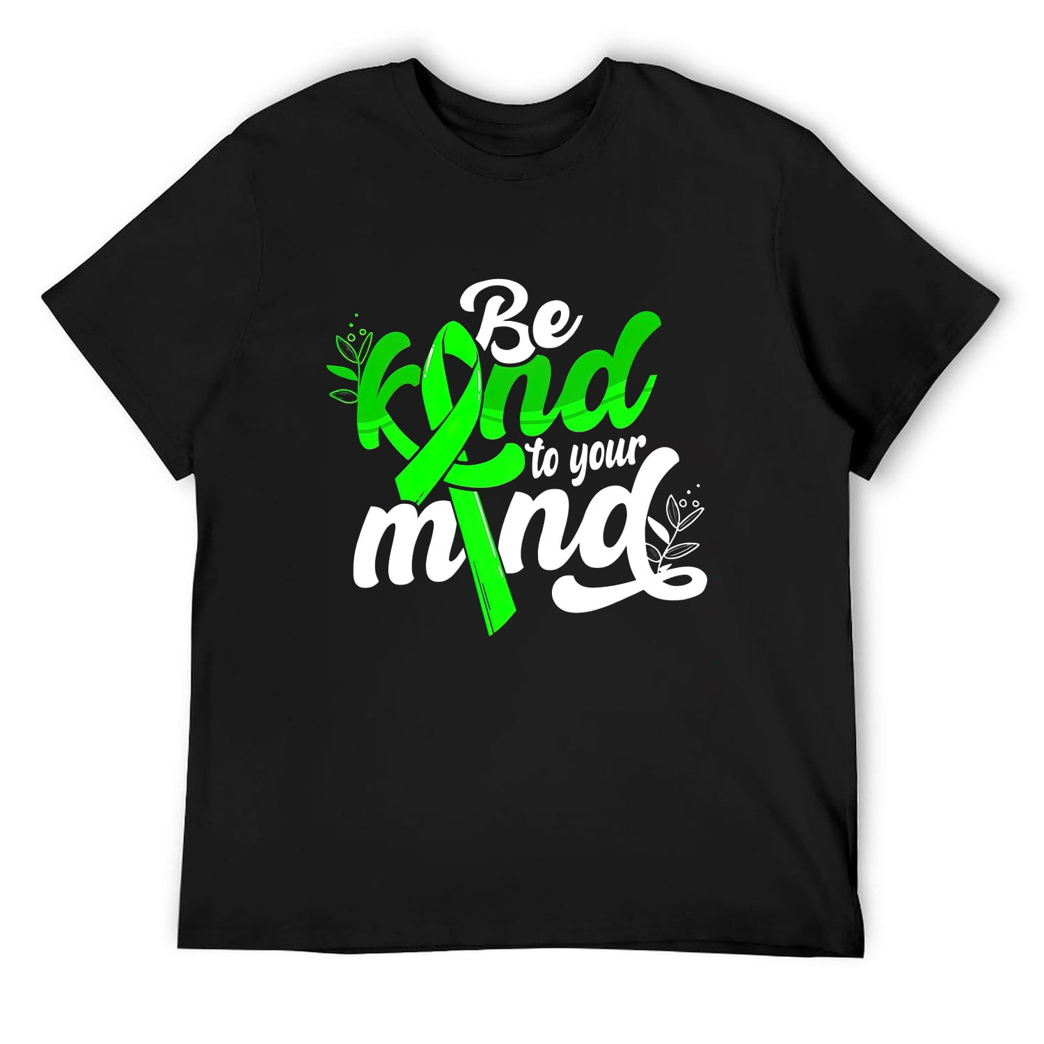 Be Kind To Your Mind Mental Health Awareness Men Short Sleeve T-Shirt Black Small - Walmart.com