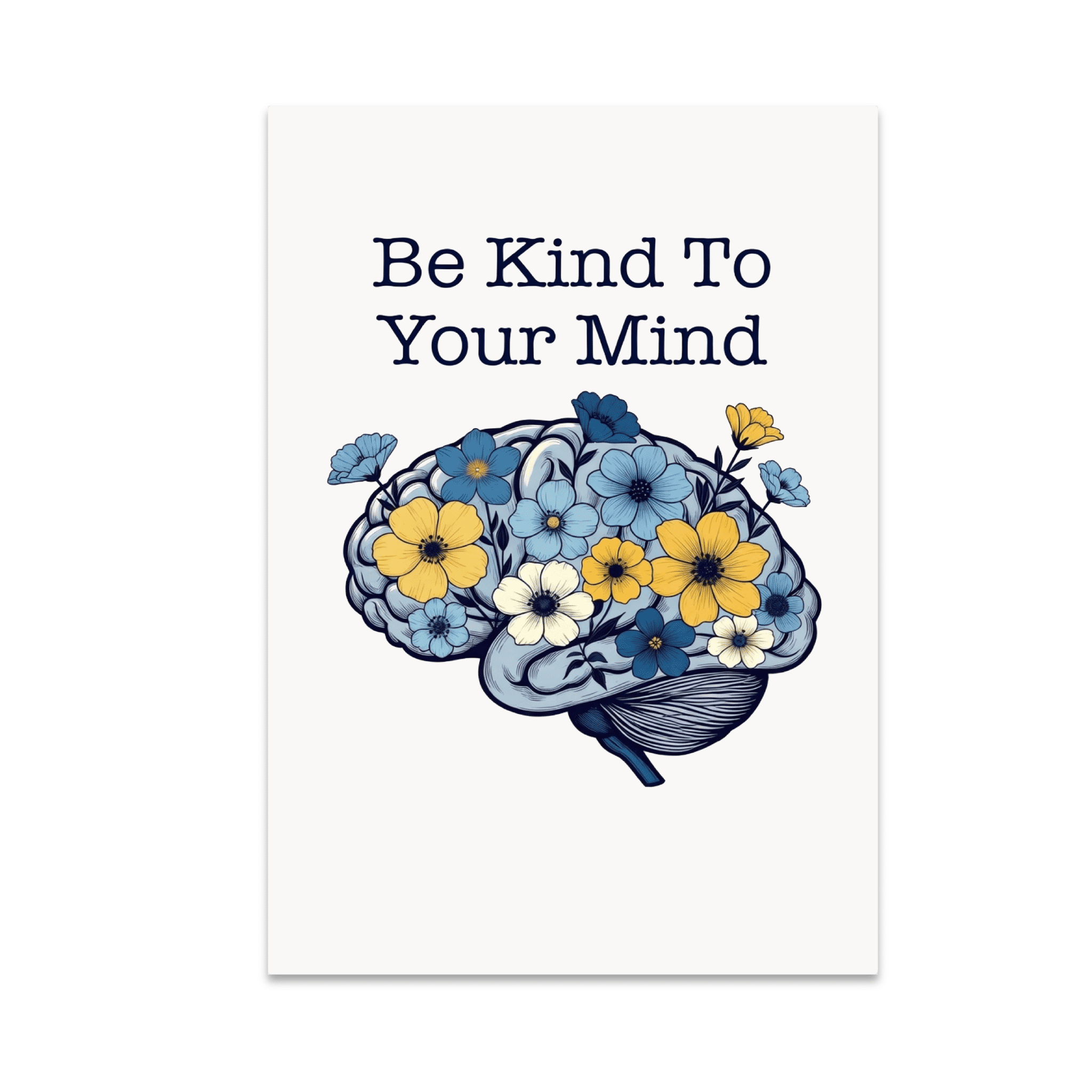 Be Kind To Your Mind Wall Art - Mental Health Advocate - 13x19 Poster ...