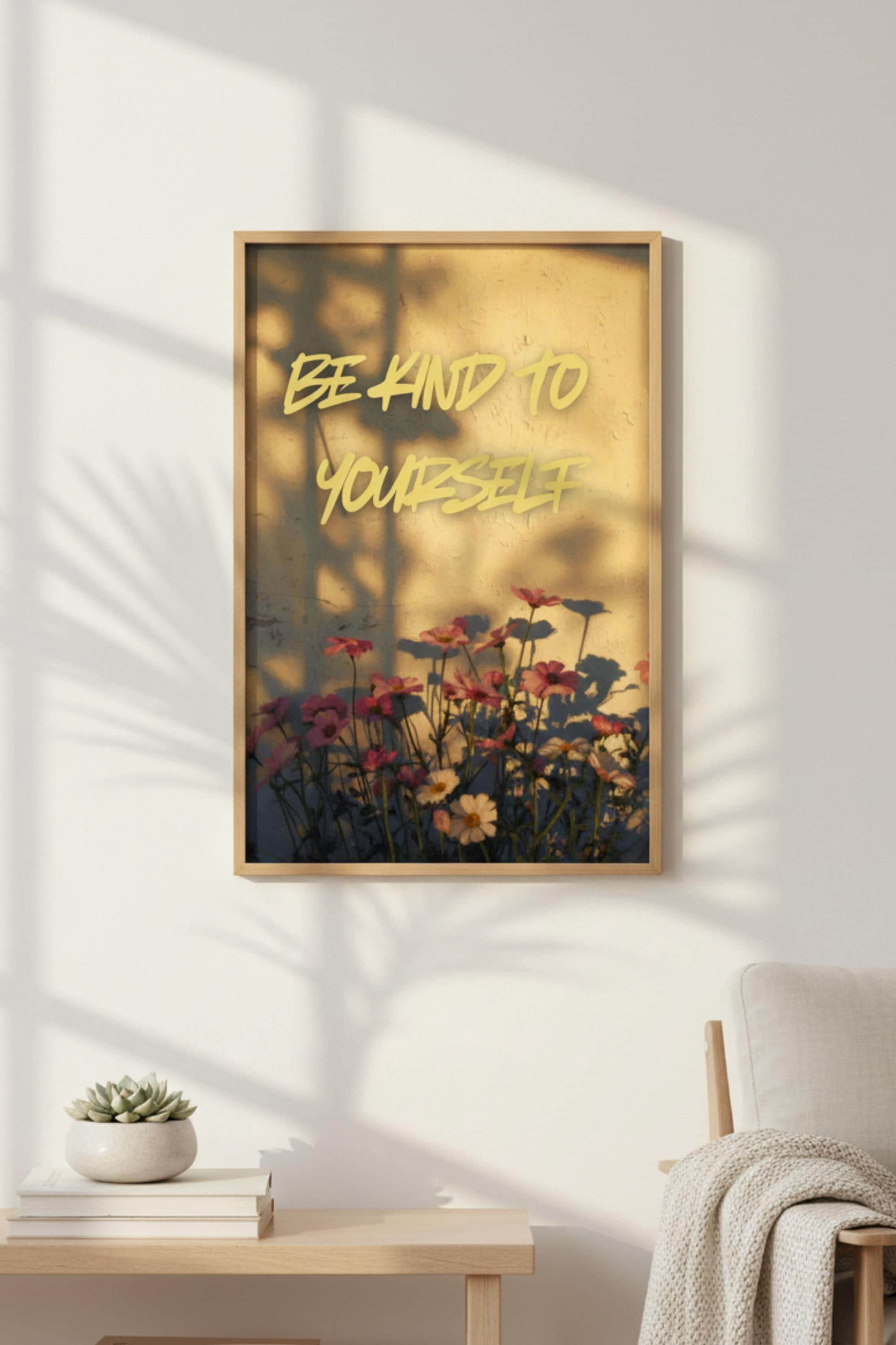 Be Kind To Yourself Poster Vintage Style Wall Decor Physical Poster ...