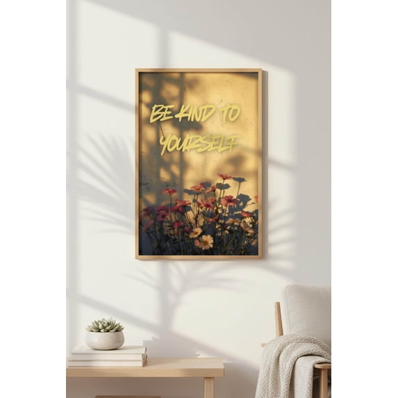 Be Kind To Yourself Poster Vintage Style Wall Decor Physical Poster ...