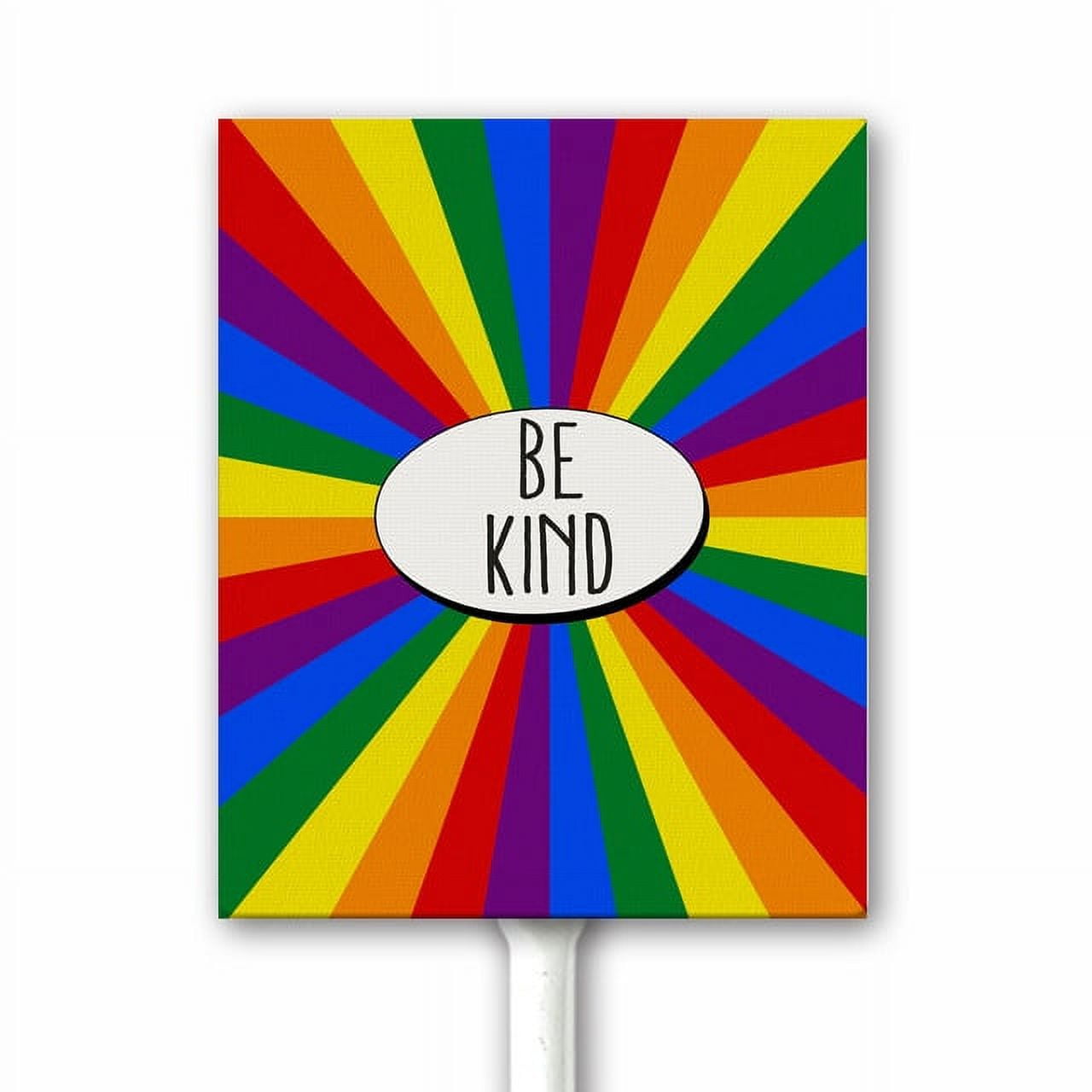 Be Kind Yard Sign Pride Outdoor Decor Metal Sign, 8X12 InchesSturdy ...
