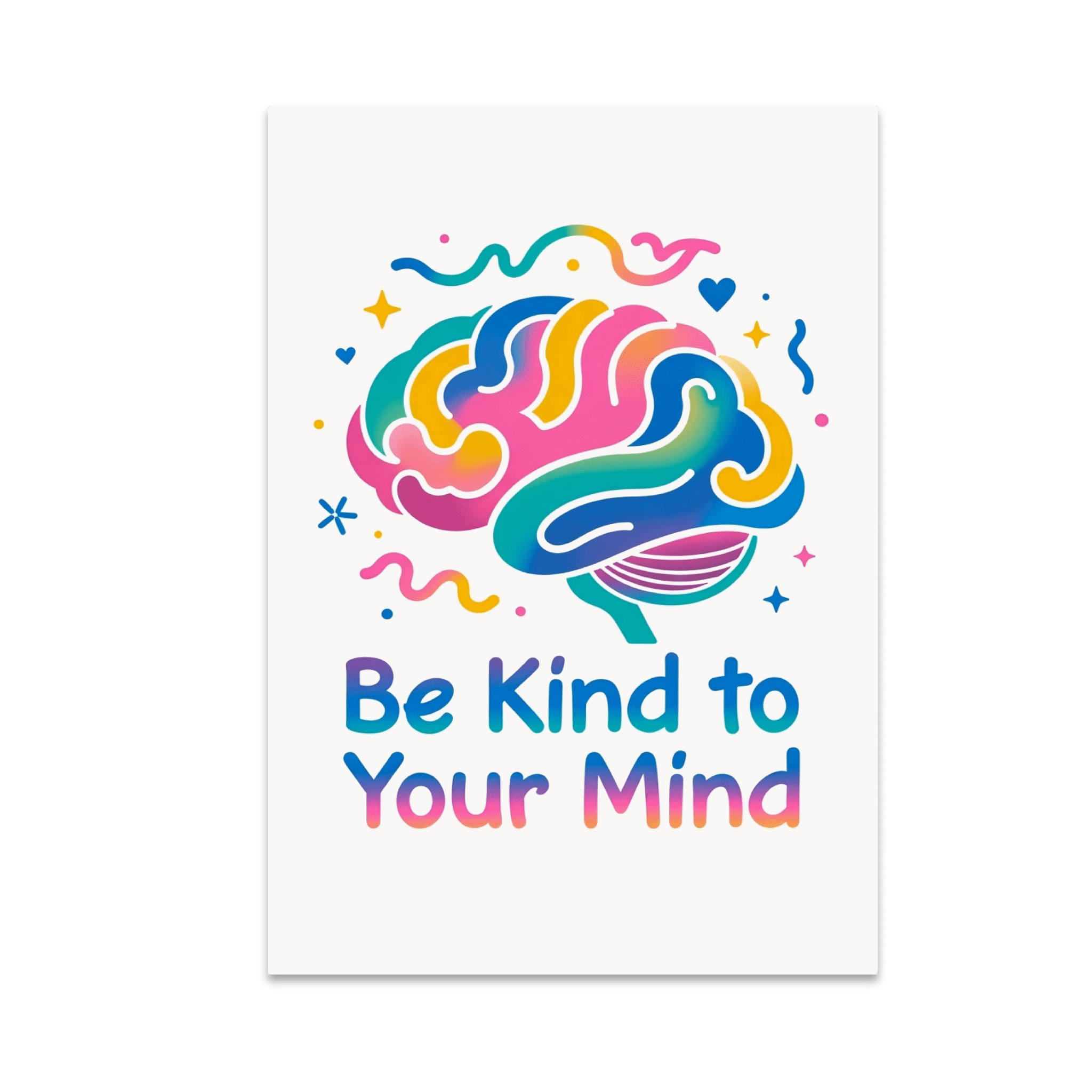 Be Kind to Your Mind Wall Decor - Mental Wellness Advocate - 13x19 ...