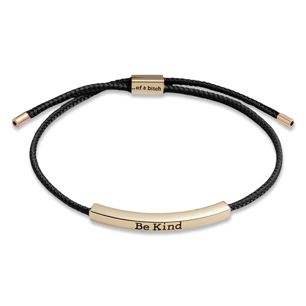 Be Kindblack Ropegolden Benddstainless Steel Bend Lettering Bracelet ...